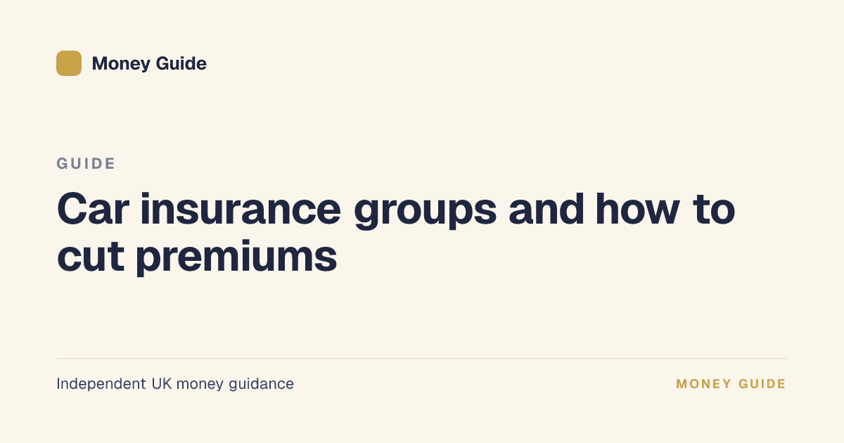 Car insurance groups and how to cut premiums · Money Guide
