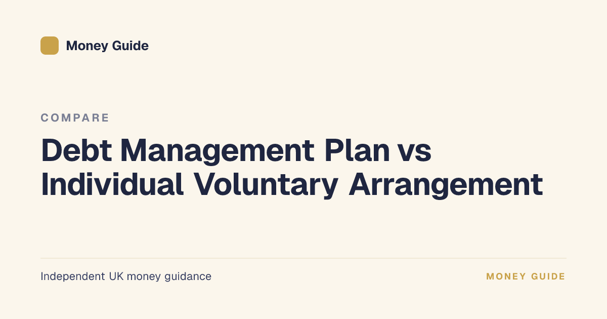 DMP vs IVA — which UK debt solution should you choose? · Money Guide