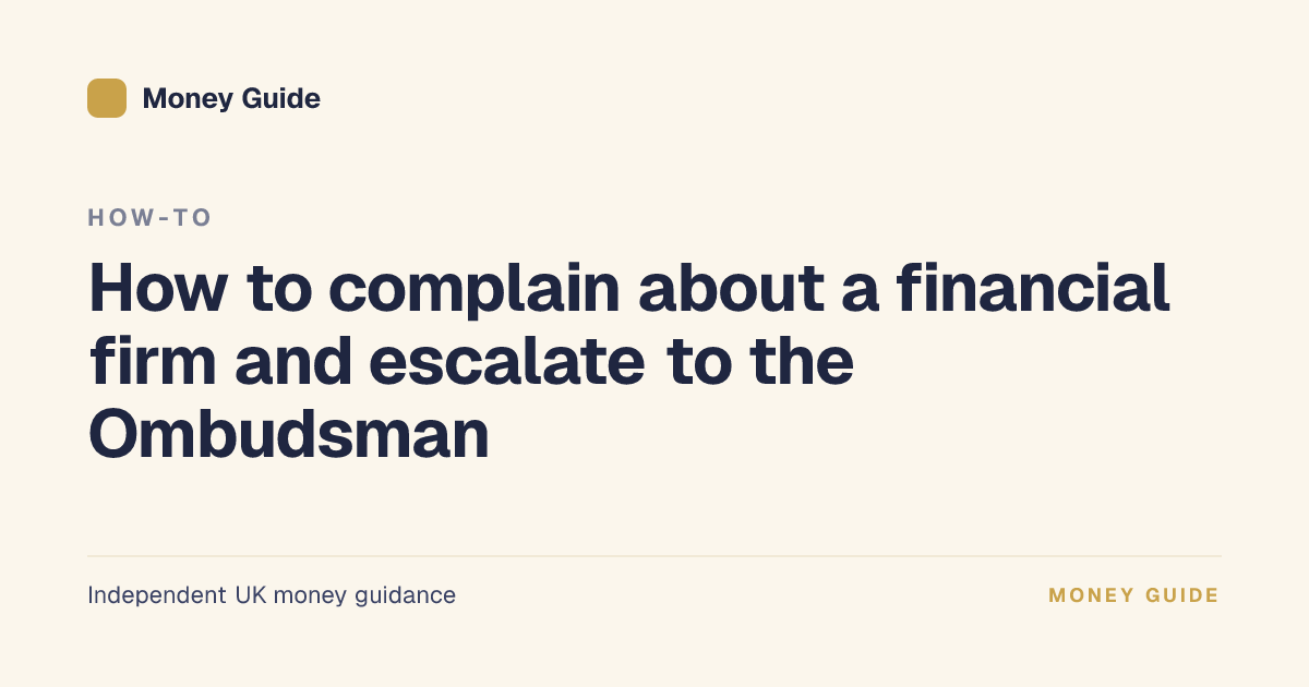 How to complain about a financial firm and escalate to the Ombudsman ...