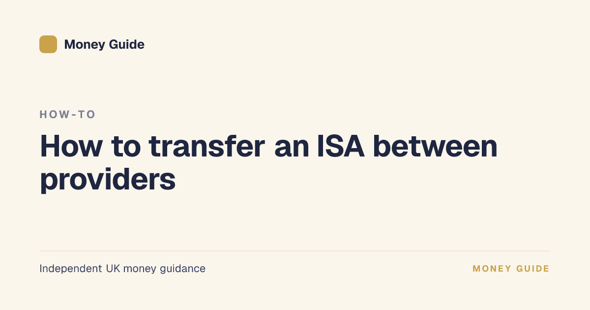 How to transfer an ISA between providers · Money Guide